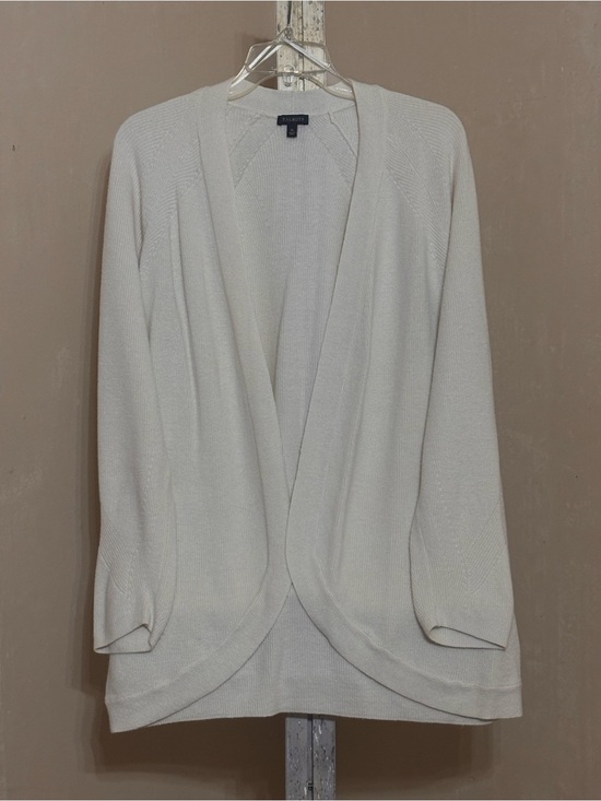 Talbots | Sweaters | Talbots Cream Openfront Draped Cardigan Sz Xl ...